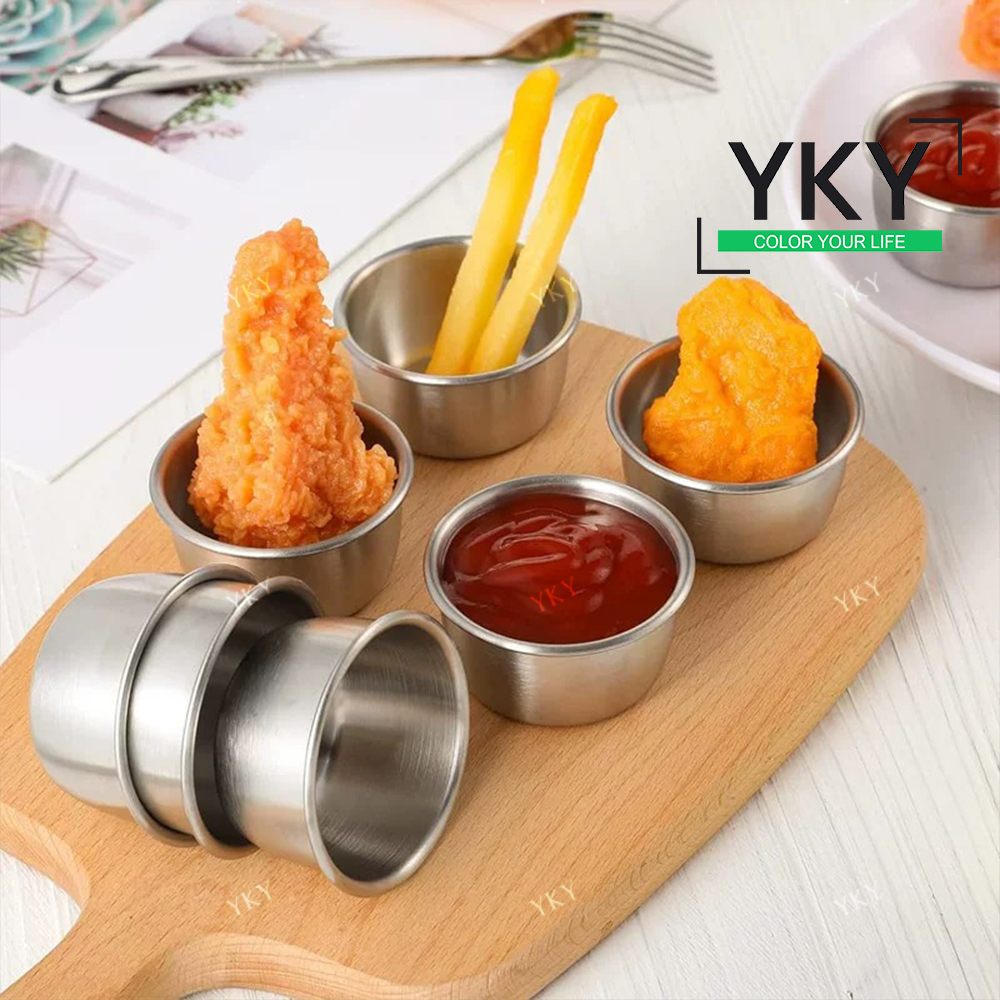 Sauce Dipping Bowl Mini Sauce Cups 304 Stainless Steel Sauce Dish ...