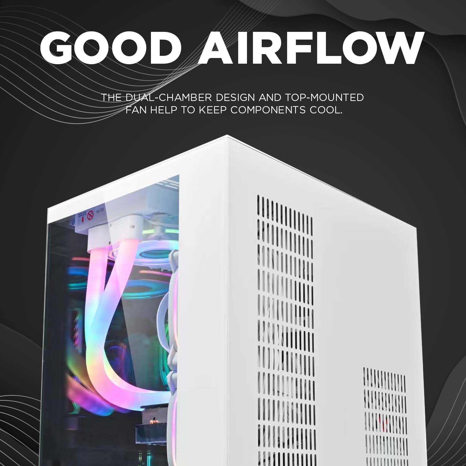 KEYTECH Robin Cube DUAL CHAMBER CASE MICRO ATX MINI ITX Computer Case ...