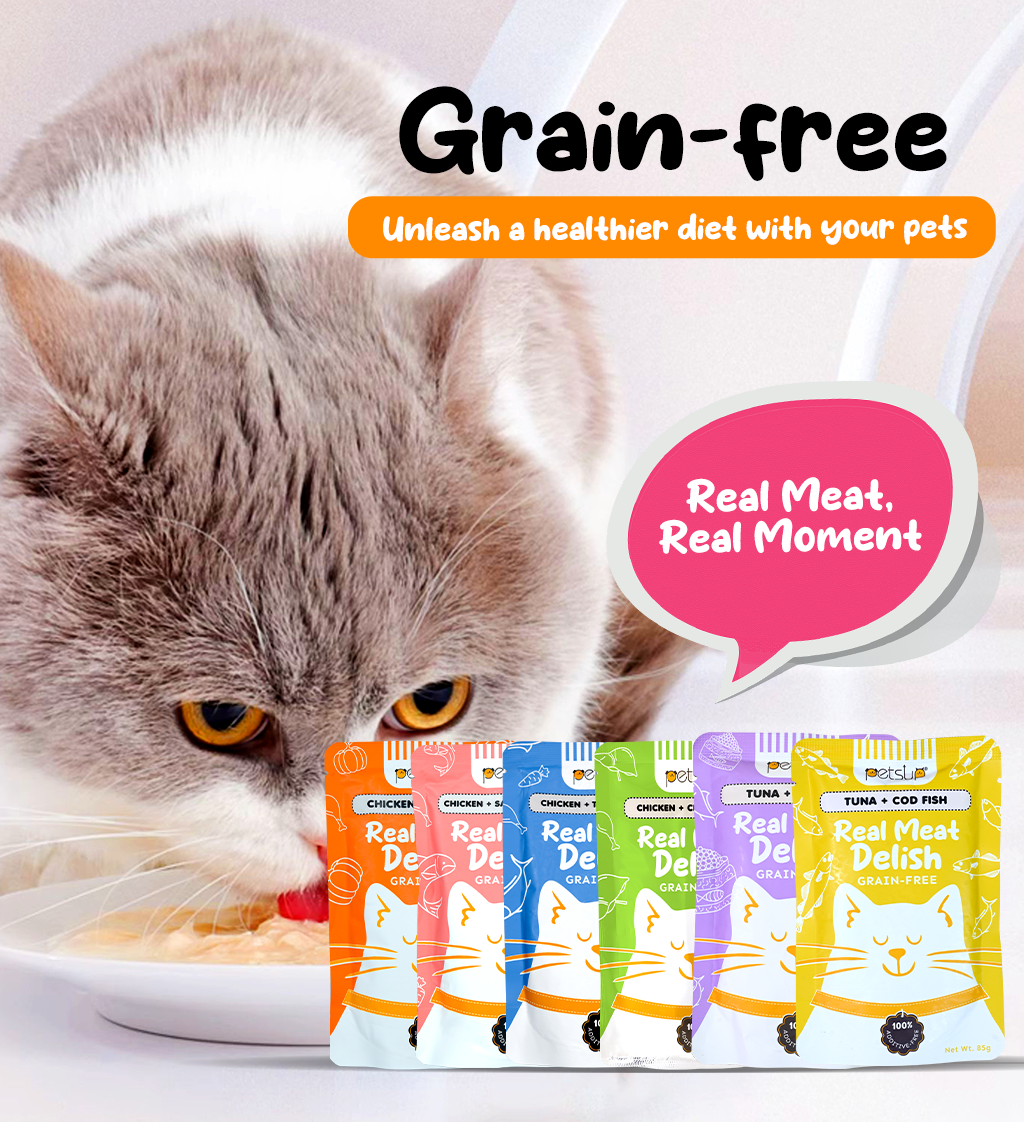 Petsup Cat Wet Food Real Meat Delish 85g - Chicken Salmon Tuna Carrot ...