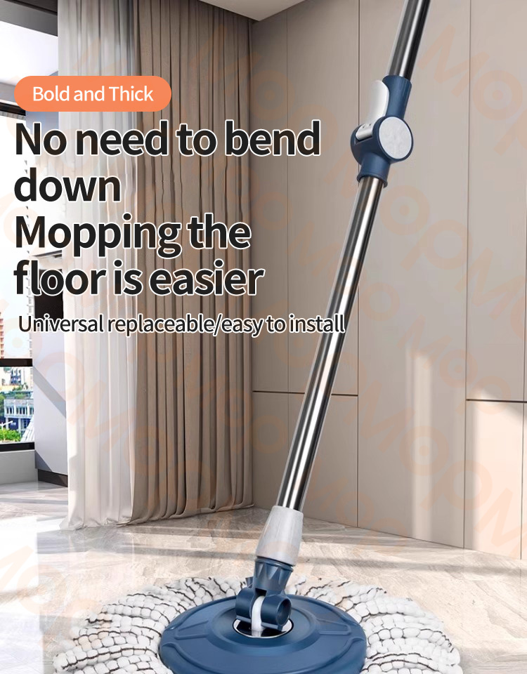 PMOP Universal Bold Mop Handle Replacement Thick Stainless Steel Rod ...