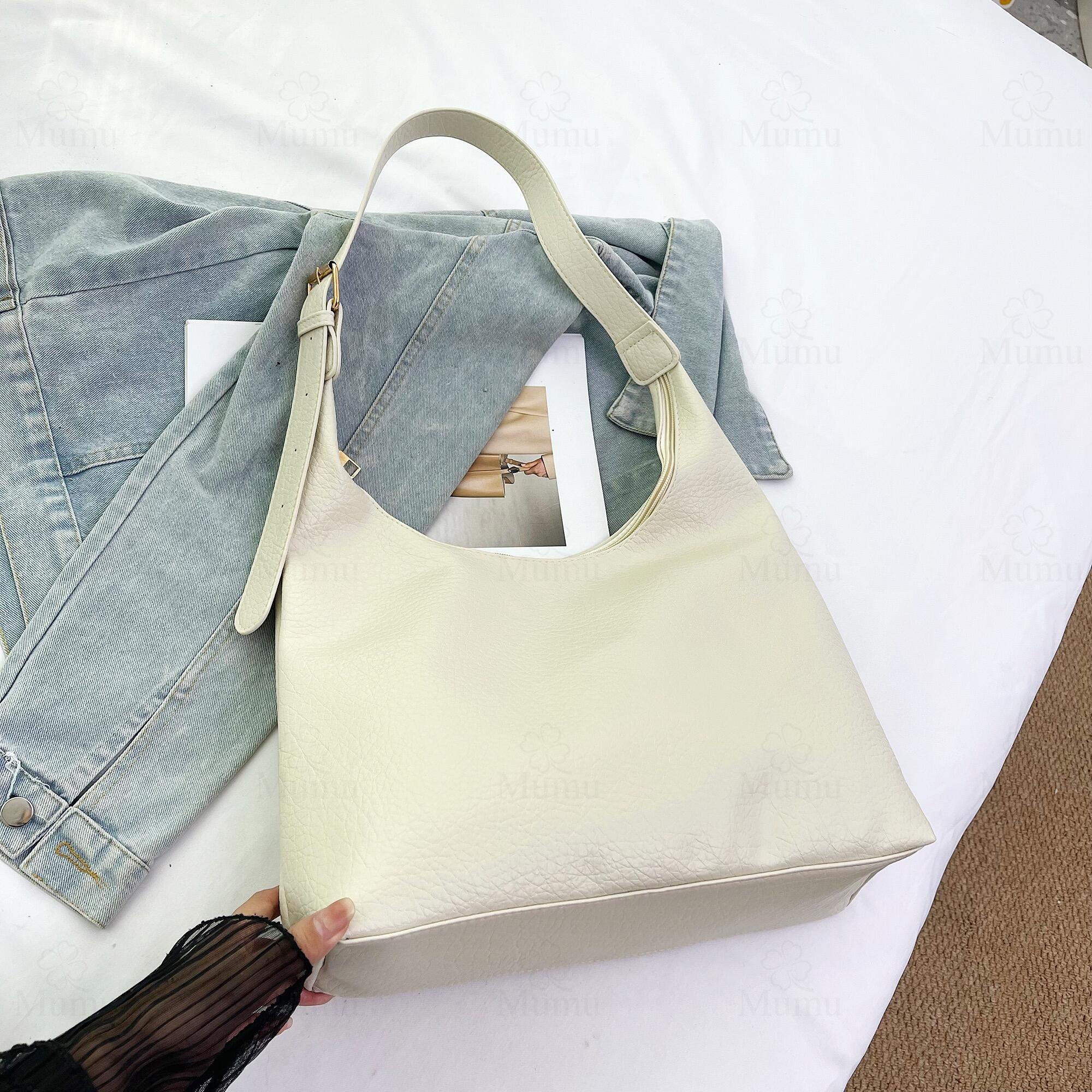 Mumu 3062 Women Soft Leather Shoulder Bag Large Crossbody Office ...