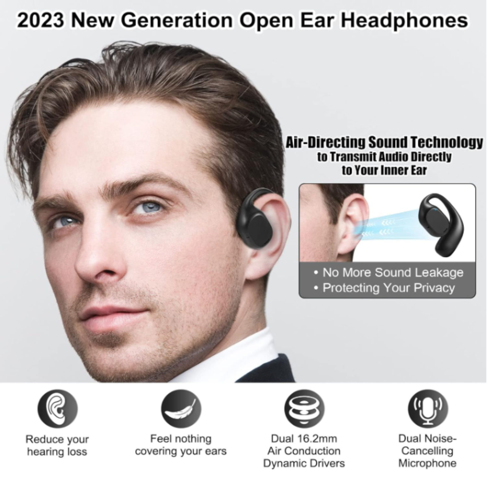 XBL OWS KY2 Wireless Single-Ear Earbuds Bluetooth Capacity Battery High ...
