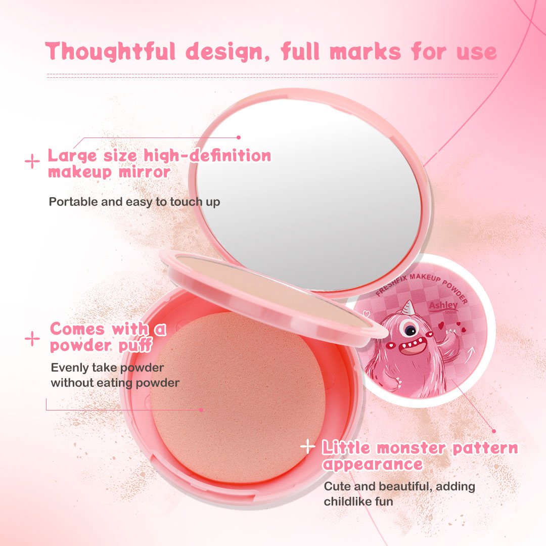 Ashley Shine Oil Control Powder Lasting 24 Hours Locking Matte Powder ...