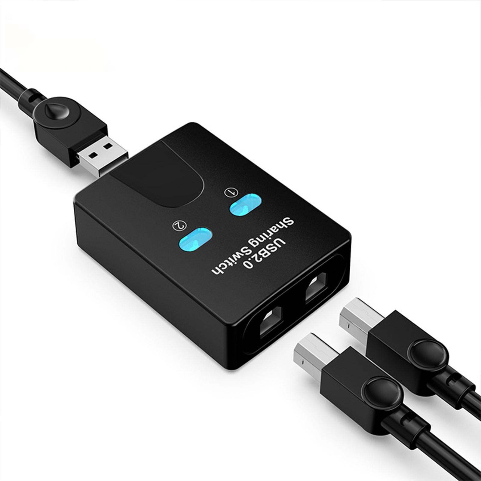 USB Print Sharer Switch 2 In 1 Out USB Auto Printer Sharer Splitter For ...