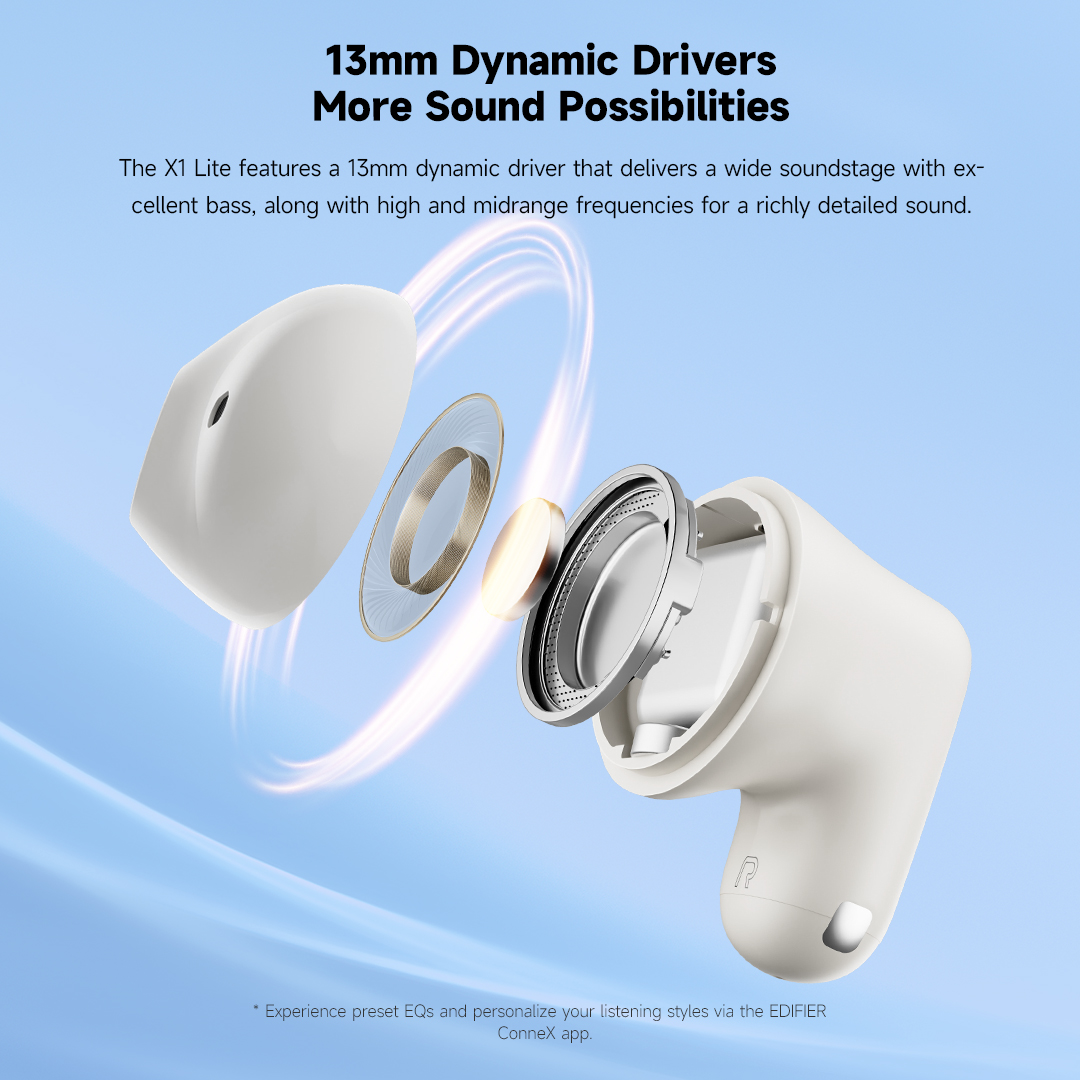 Edifier T10/X1 lite Bluetooth V5.4 AI Call Noise Cancellation SBC ...