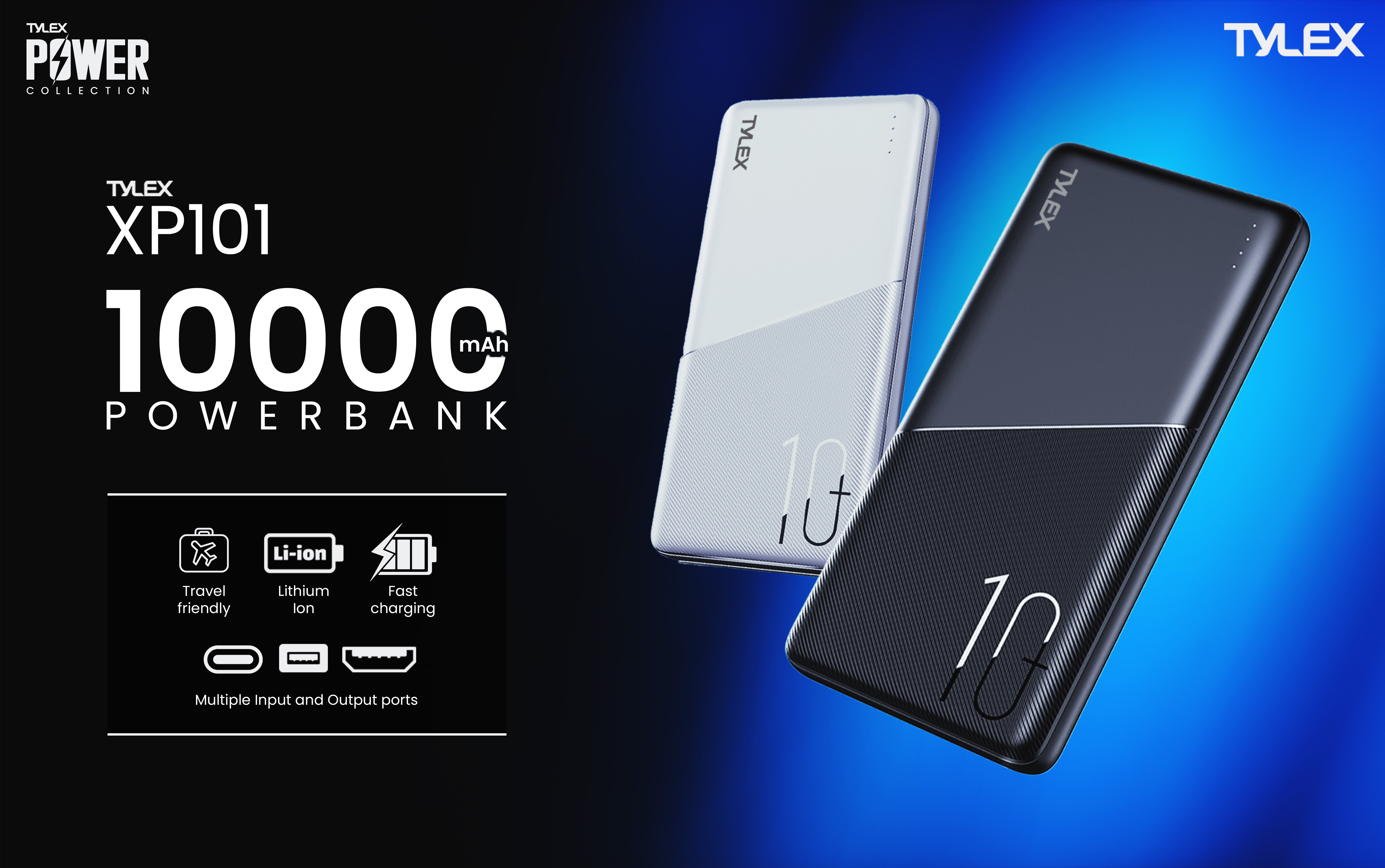 Tylex XP101 Powerbank 10000mAh Battery Capacity Portable Boarding ...