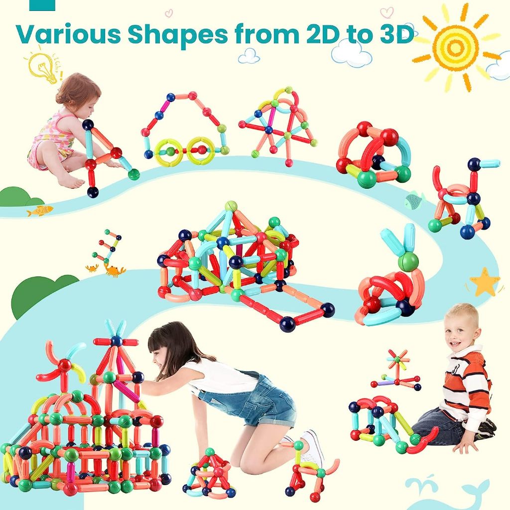 ACE Educational Toy Magnetic Blocks Toy for kids Magnetic Stick ...