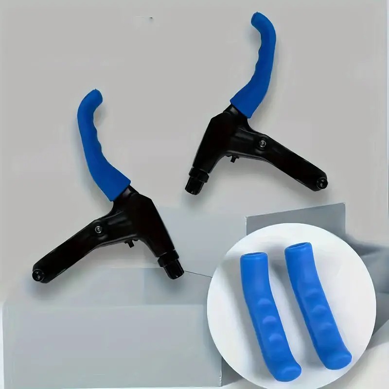 2PCS Silicone Bicycle Brake Lever Grips – Anti-Slip Protective Cover ...