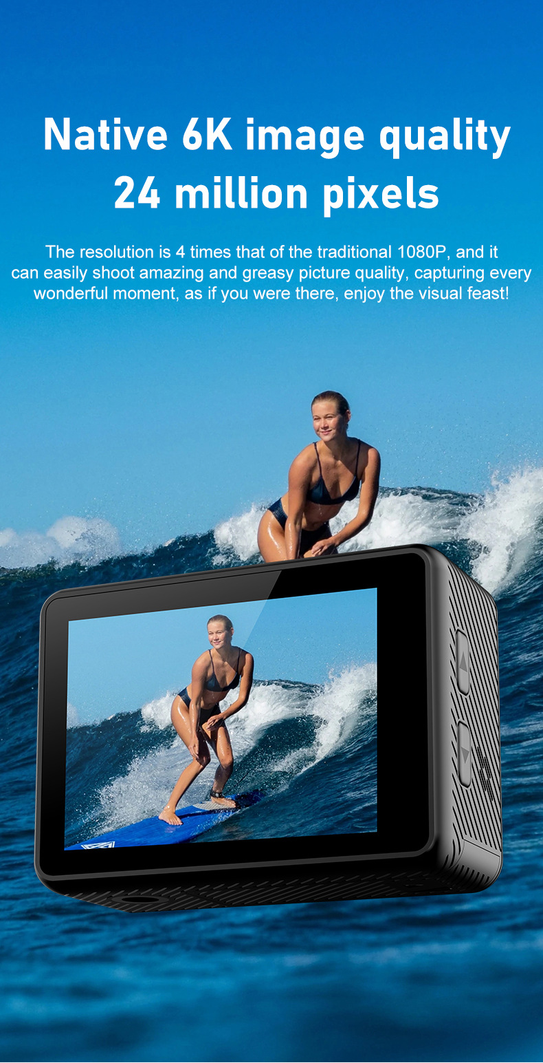 Alston A12 PRO 6K HD action camera Sports Underwater Video Wireless ...