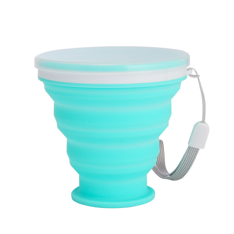 ZH527 Portable Folding Silicone Travel Mug Macaron Color Silicone ...