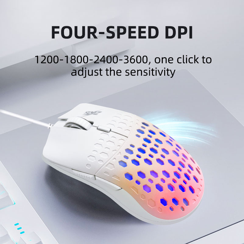 Zeus Wired Gaming Mouse 4 DPI Levels Adjustable M-18 RGB Colorful ...