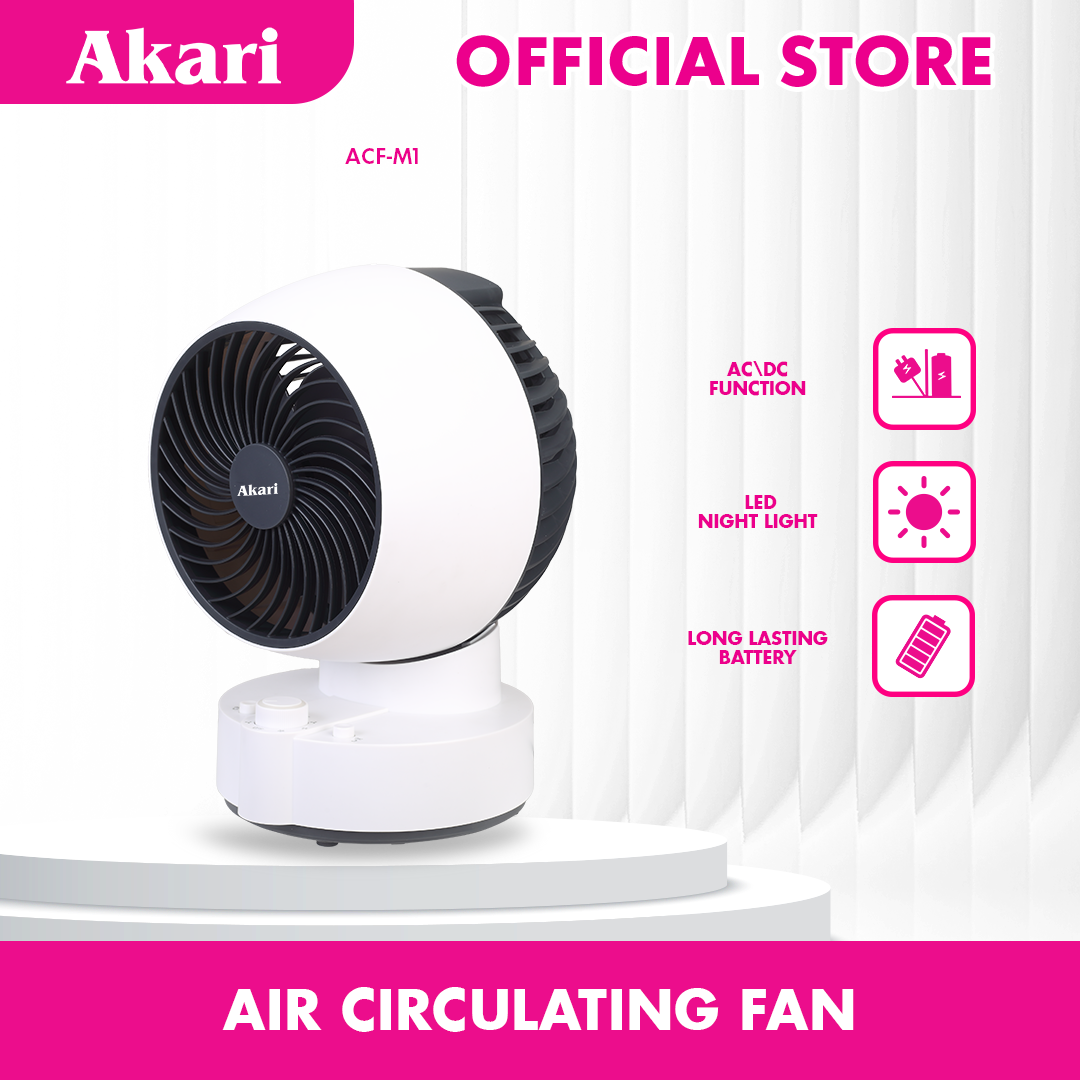 Akari Digital Circulating Fan (ACF-M1) + FREE UAAP Elliptical Fan ...