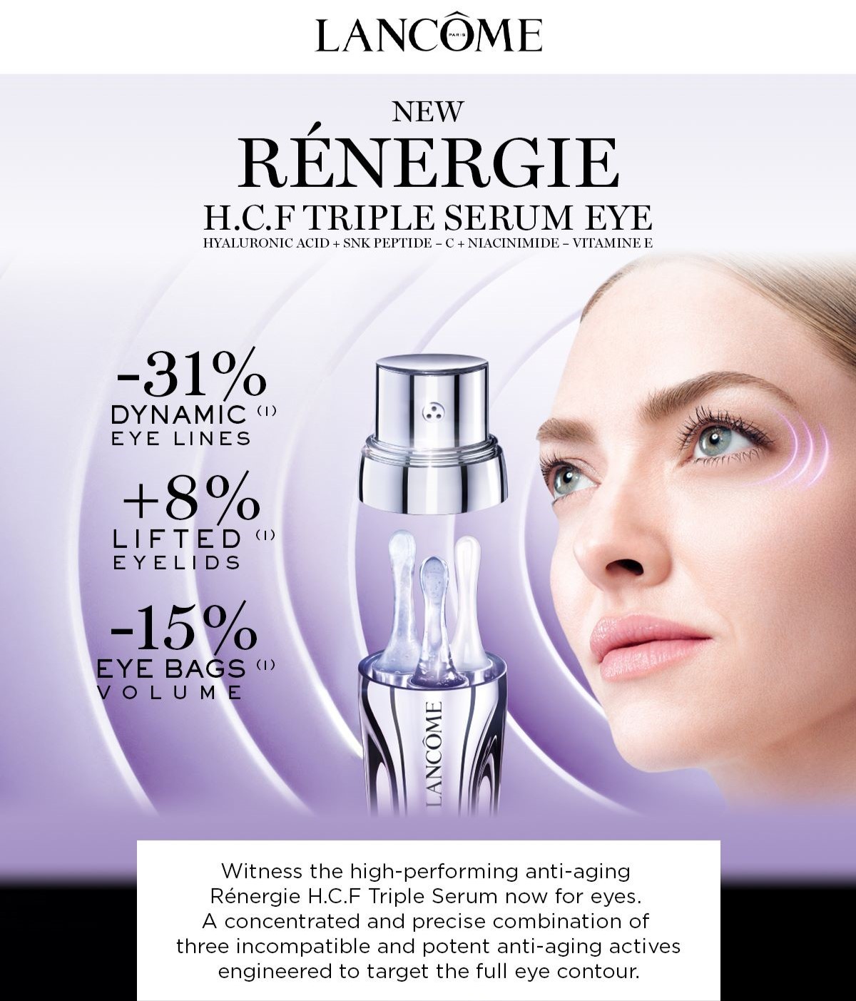 Lancôme Renergie H.C.F. Triple Serum - Face Serum For Plumping & Anti ...