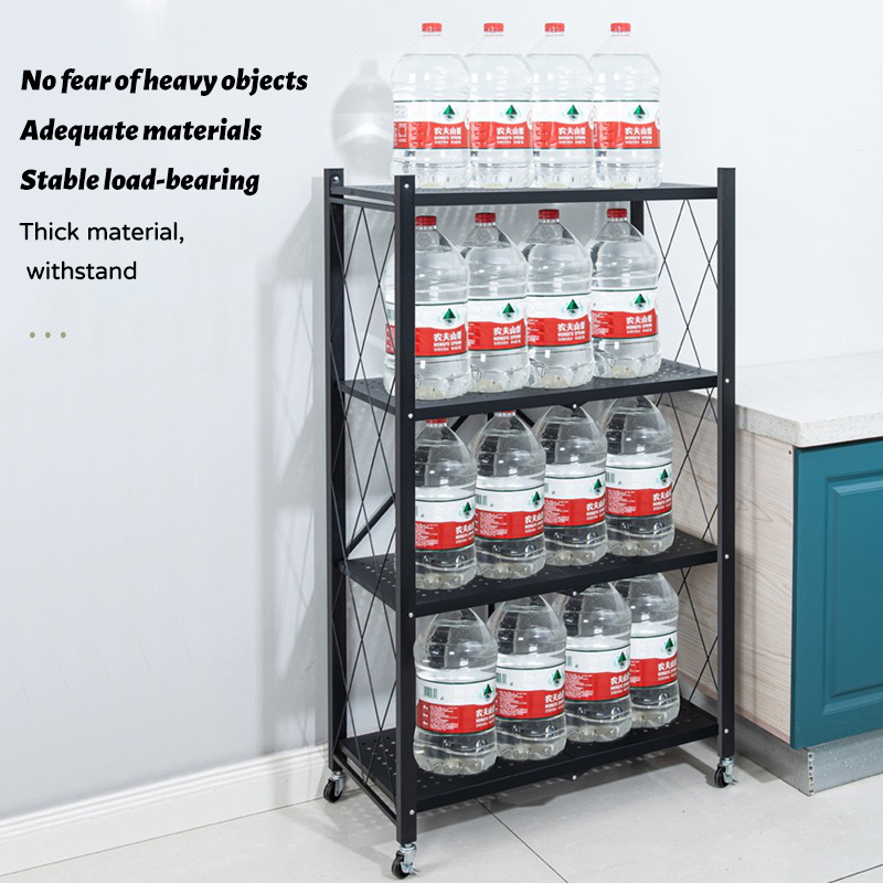 Foldable Kitchen Rack organizer Multifunction Foldable Metal Rack ...