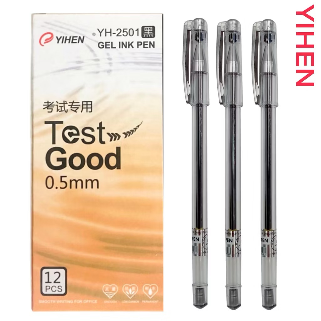 BS 0.5mm YH-2501 Test Good Gel Ink Pen Set for School and Office Use ...