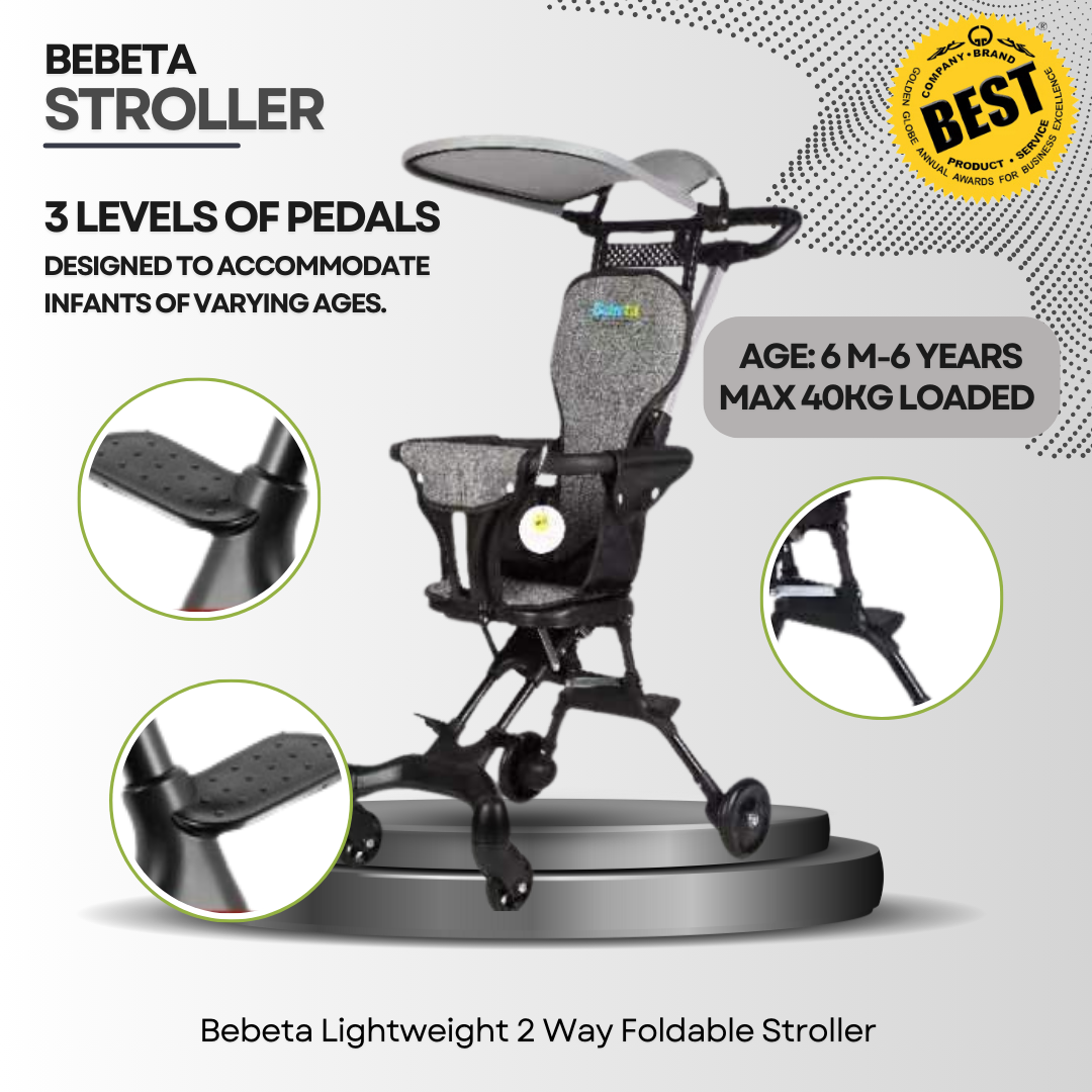 BEBETA LIGHTWEIGHT 2 WAY FOLDABLE STROLLER | Shopee Philippines