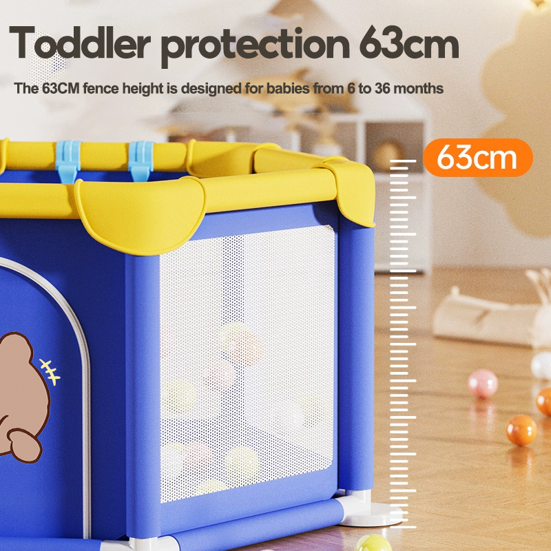 Baby playpen toddler crawl pad guardrail with balls baby indoor fence ...