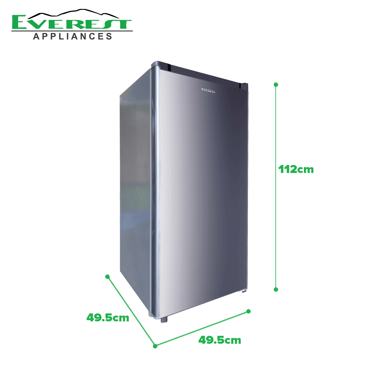 EVEREST 5.5 cu.ft Single Door Refrigerator/ Semi-Automatic Defrosting ...