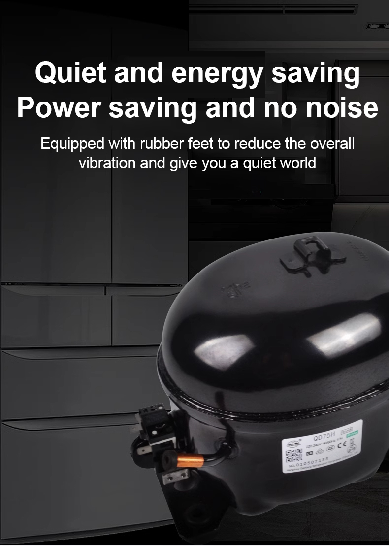 Compressor 220-240V~50/60HZ 1PH QD52H/QD91H silent and fast cooling ...