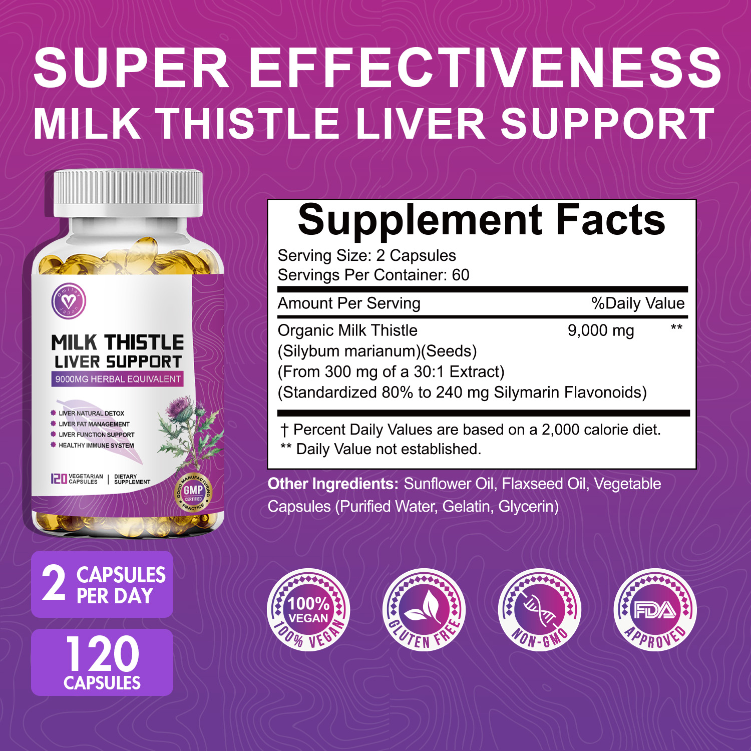 SOFTHER Milk Thistle Essentiale Forte Capsule for Liver Liveraide ...