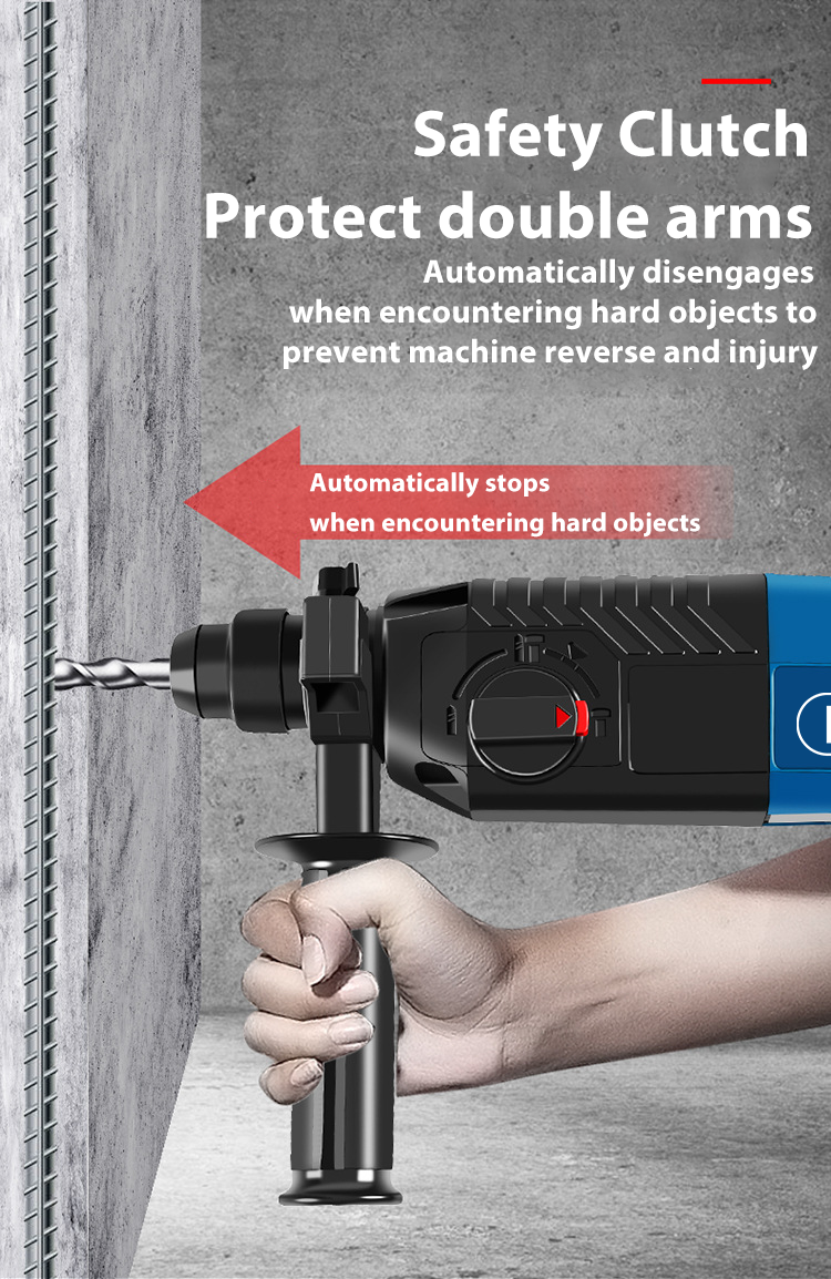 Impact Rotary Electric Hammer Chipping Drill Heavy Duty Rotary Hammer ...