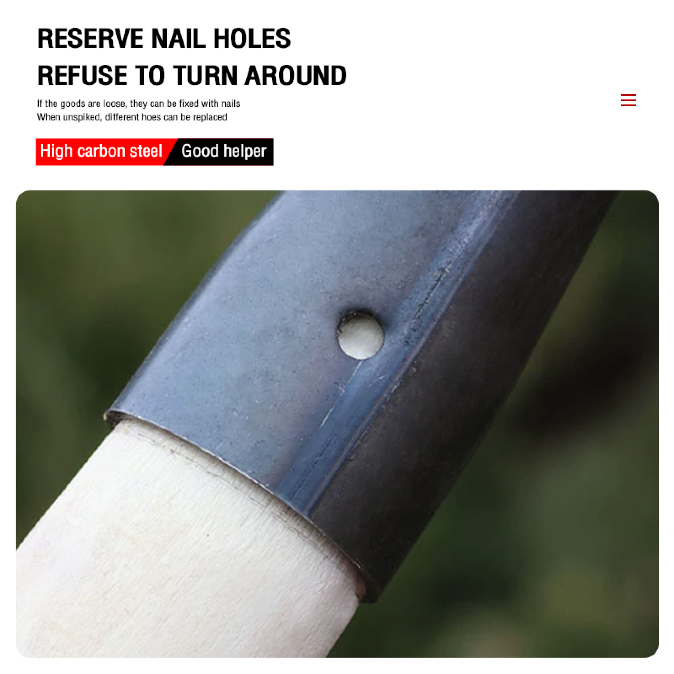 weeding rake Turning nail rake flat ground loose manganese steel rake ...