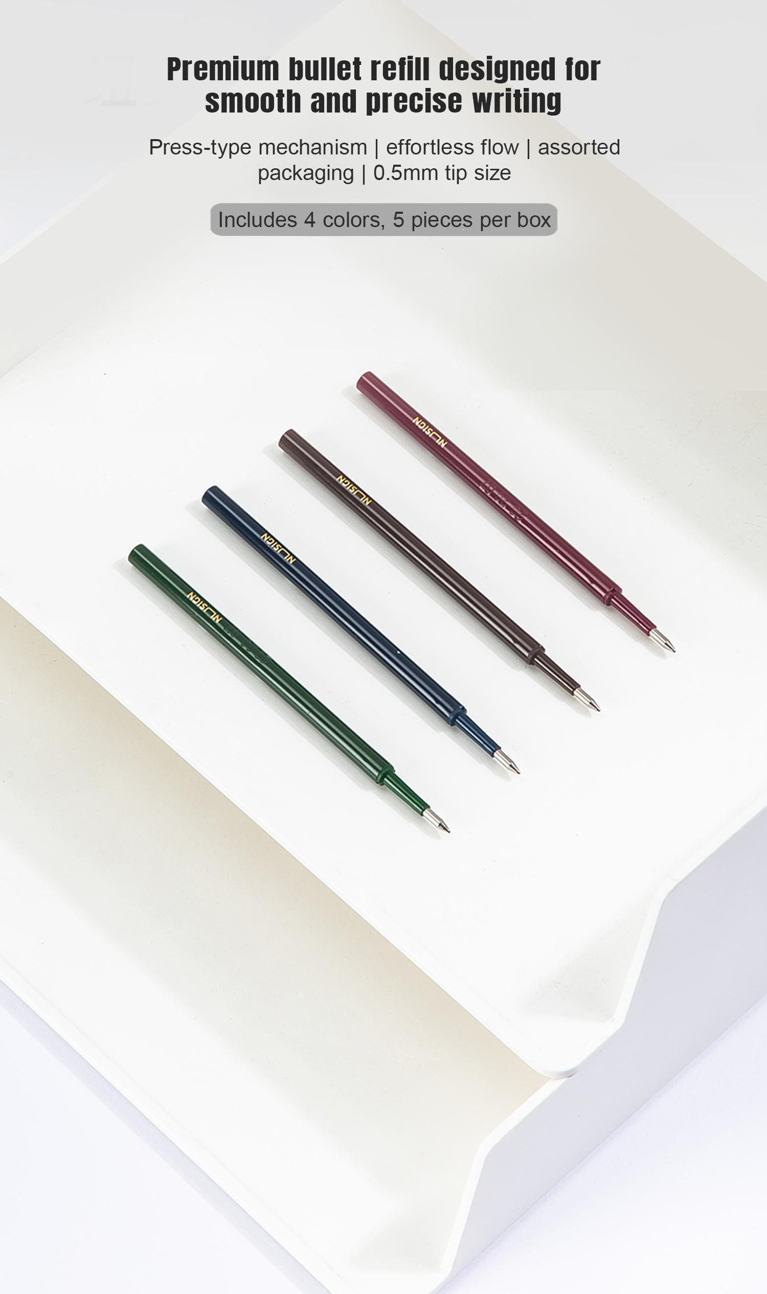 Deli NS740 NuSign 0.5mm Gel Pen Refill 1PC [79NS740] | Shopee Philippines