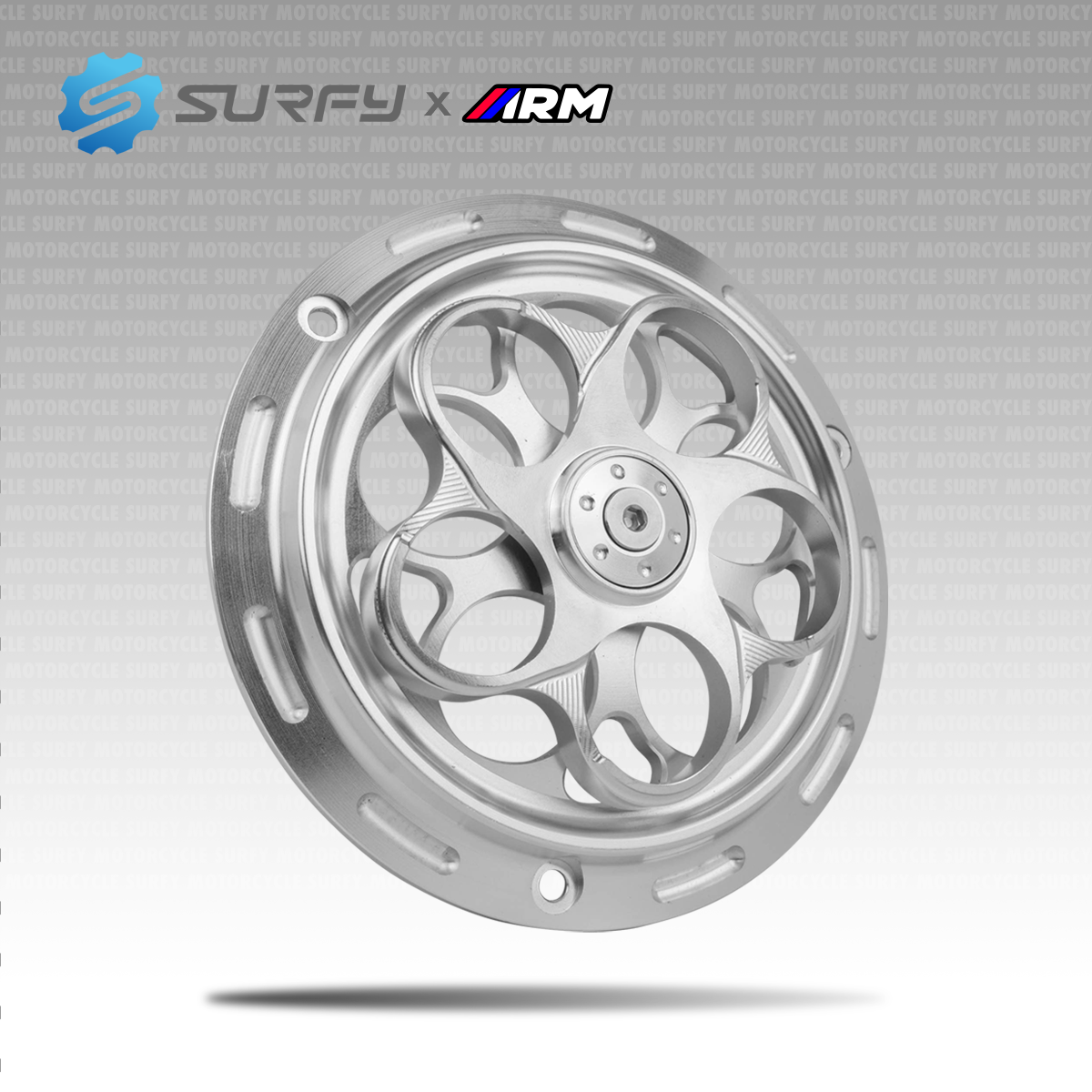 Arm CNC Radiator Fan Cover 2-Color Spinner Design For Vespe Mio ...