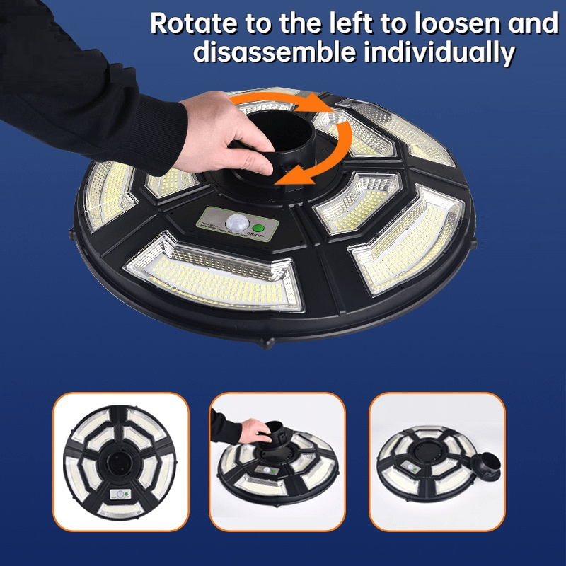 UFO solar street light outdoor waterproof 500000W solar light IP67 solar lamp UFO LED with ...