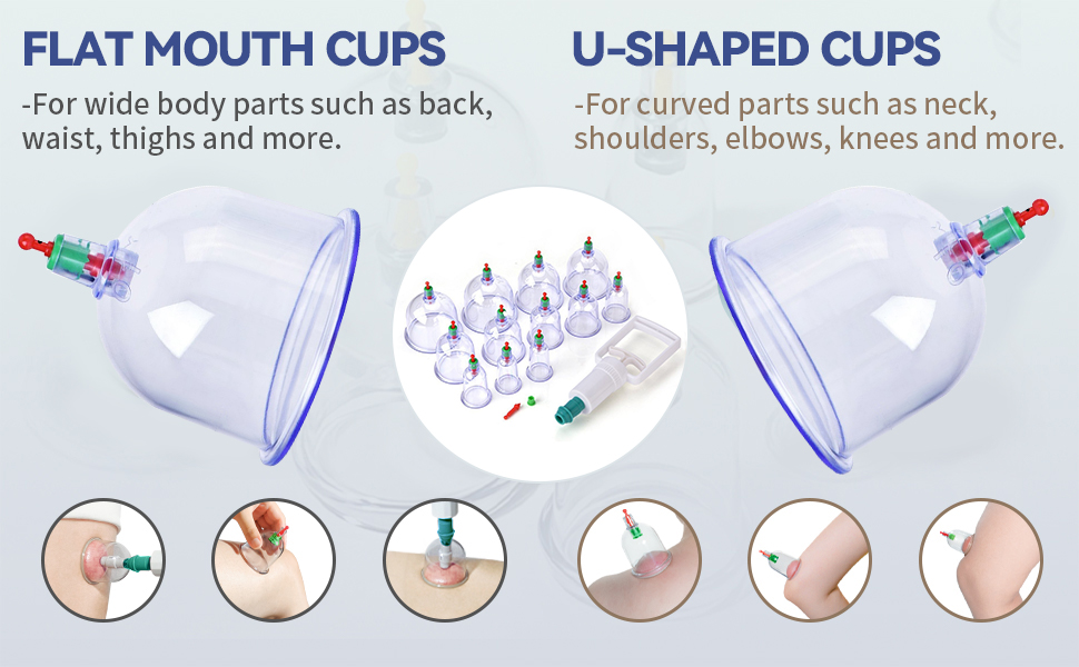 KIKOT 12pcs Ventosa Set Traditional Ventosa Cupping Set Massage Ventosa ...