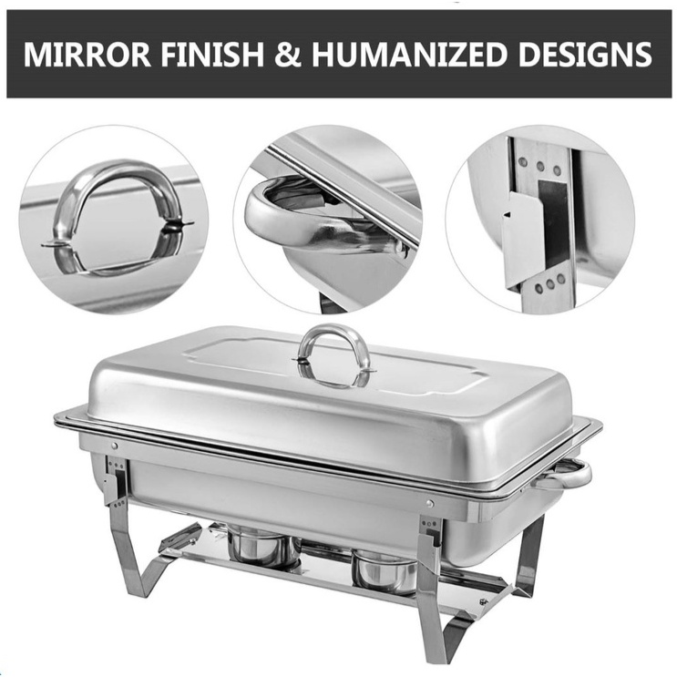 12L Stainless Steels Chafing Dish Food Warmer Food Storage | Shopee ...