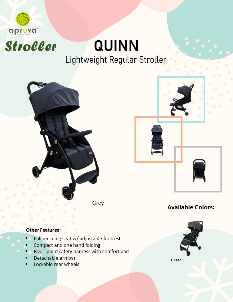 Apruva QUINN Lightweight Regular Stroller SD30L | Shopee Philippines