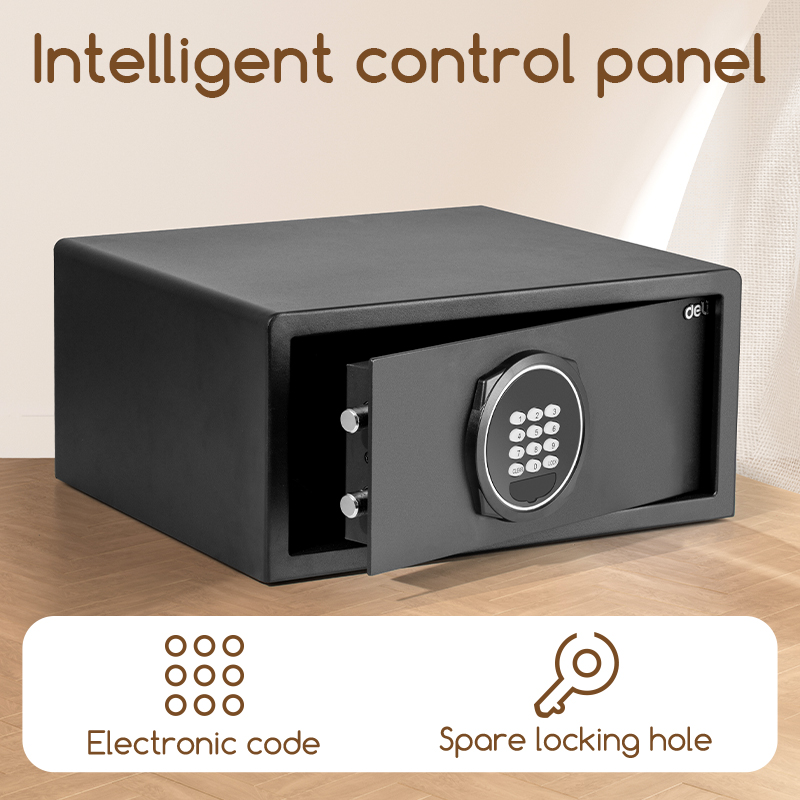 Deli Hotel Safe Electronic Safe Deposit Box Digital Money Box With Lock ...