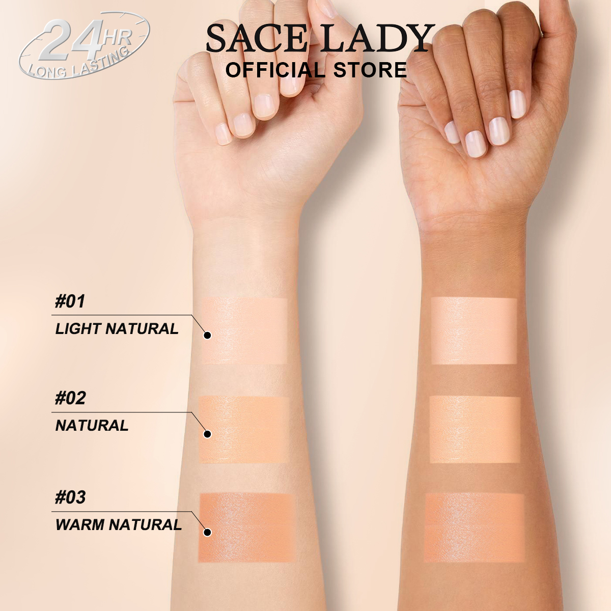 SACE LADY Concealer Full Coverage Waterproof Matte Smooth Conceal Dark ...