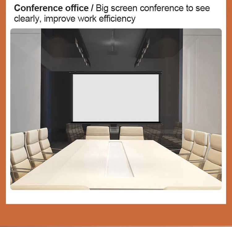 MC&HOME 100 inch Big Projector Screen with Stand Dual Use Portable Wall ...