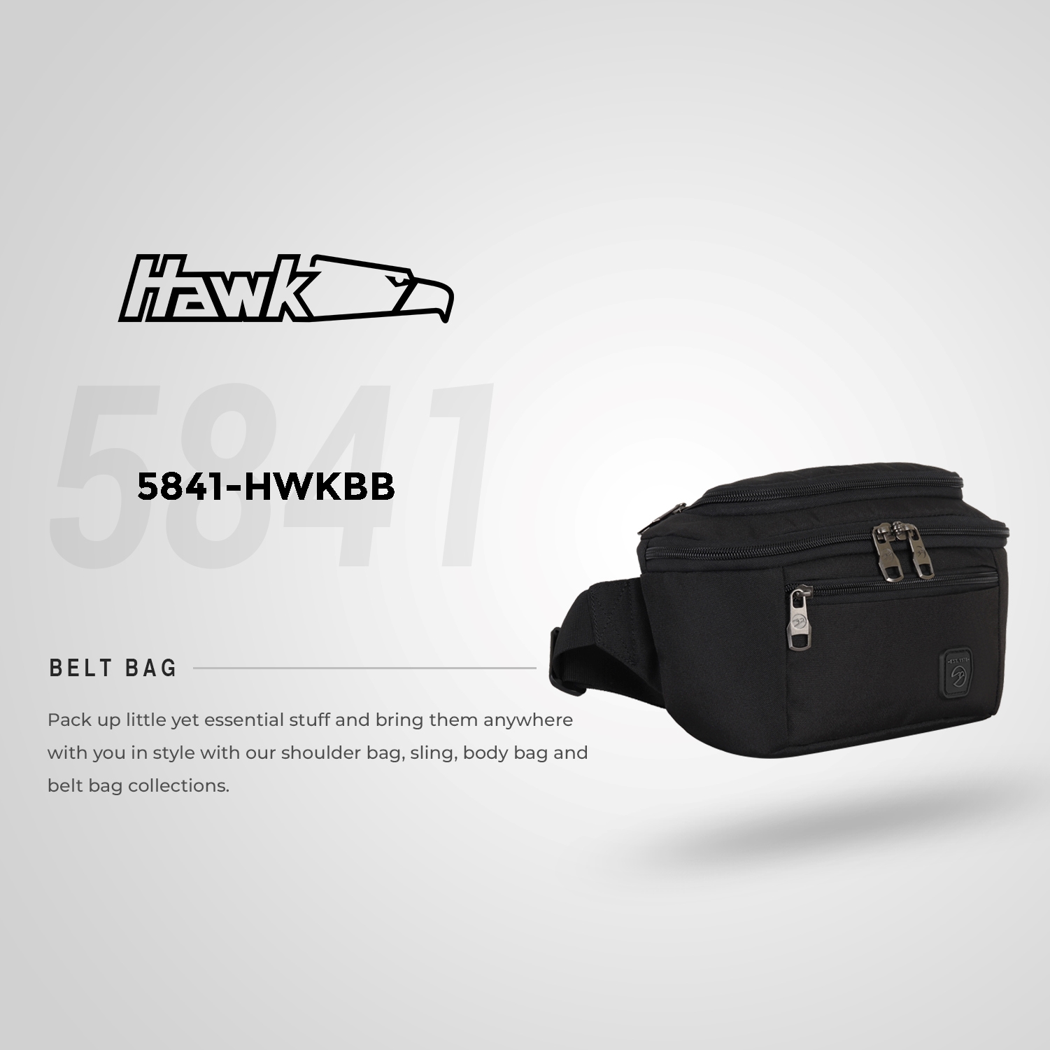 Hawk 5841 Belt Bag l Durashield Fabric | Shopee Philippines