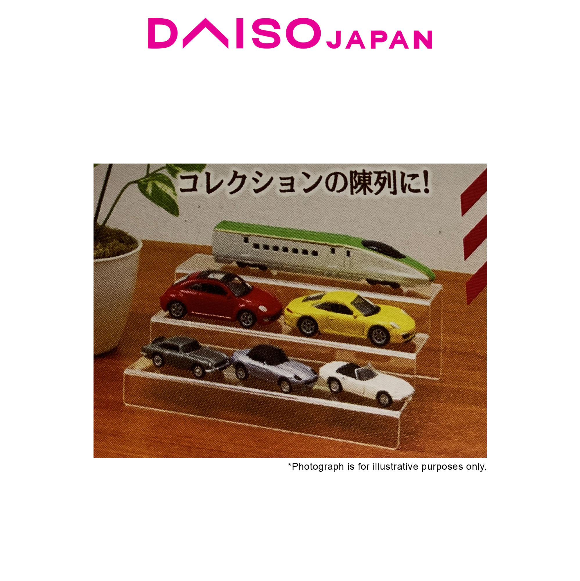 Daiso Clear Display Stand Wide 3 Stage | Shopee Philippines