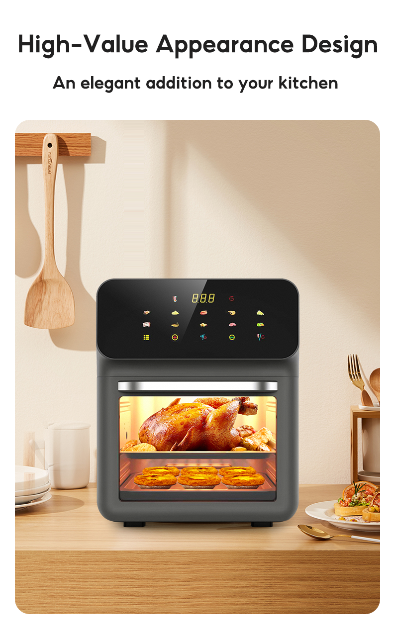 Tixx Air Fryer Oven Touch Screen Non Stick Smart Timer Multi Function ...