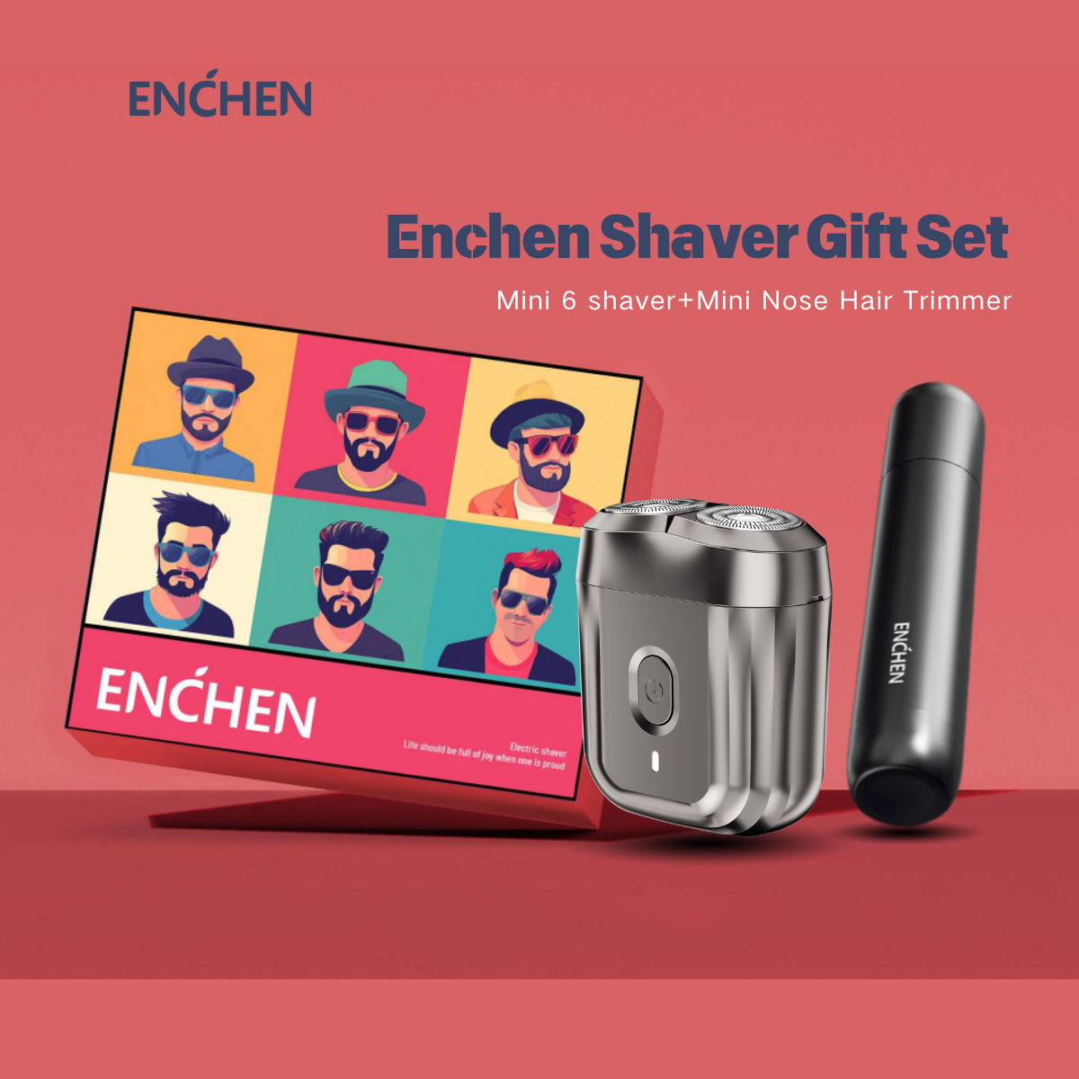 【Best Gift For Men】ENCHEN Men's Grooming Kit Gift Box Set Mini 6/K8 ...