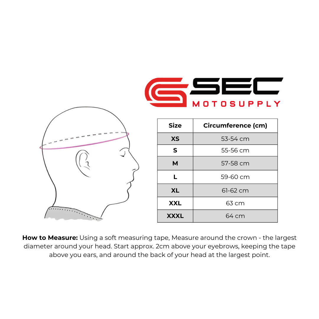 SEC Full Face Helmet for Motorcycle Atmos - Scorpio Gloss/Matte (M-XL ...
