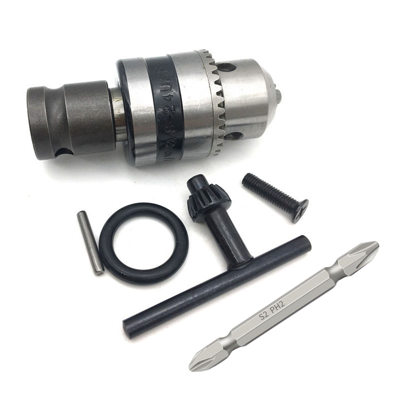 Drill Chuck Adapter 10mm 13mm Impact Adaptor 1/2 "Square Drive Metal ...