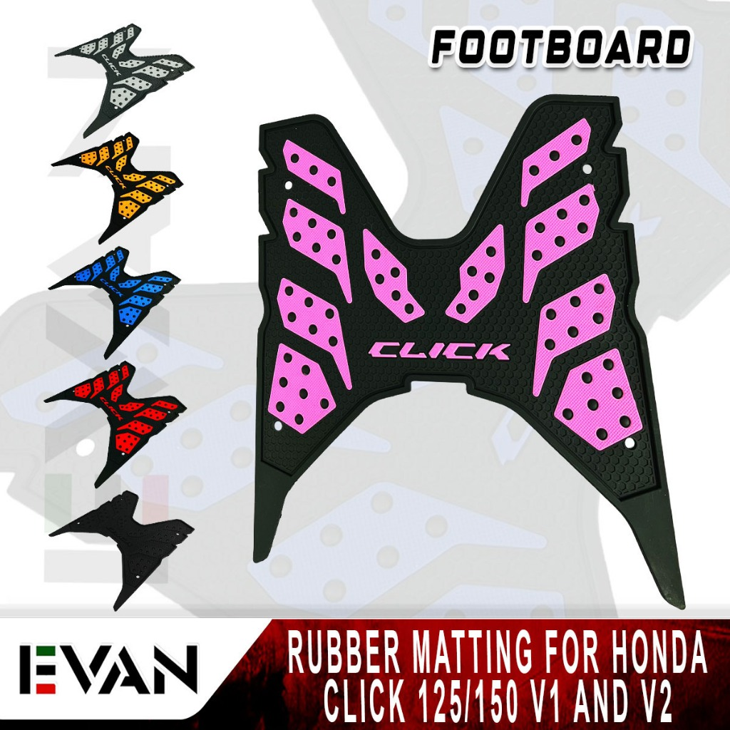 EVAN SHOP FOOTBOARD MATTING FOR HONDA CLICK 125/150 V1/V2 MOTORCYCLE ...