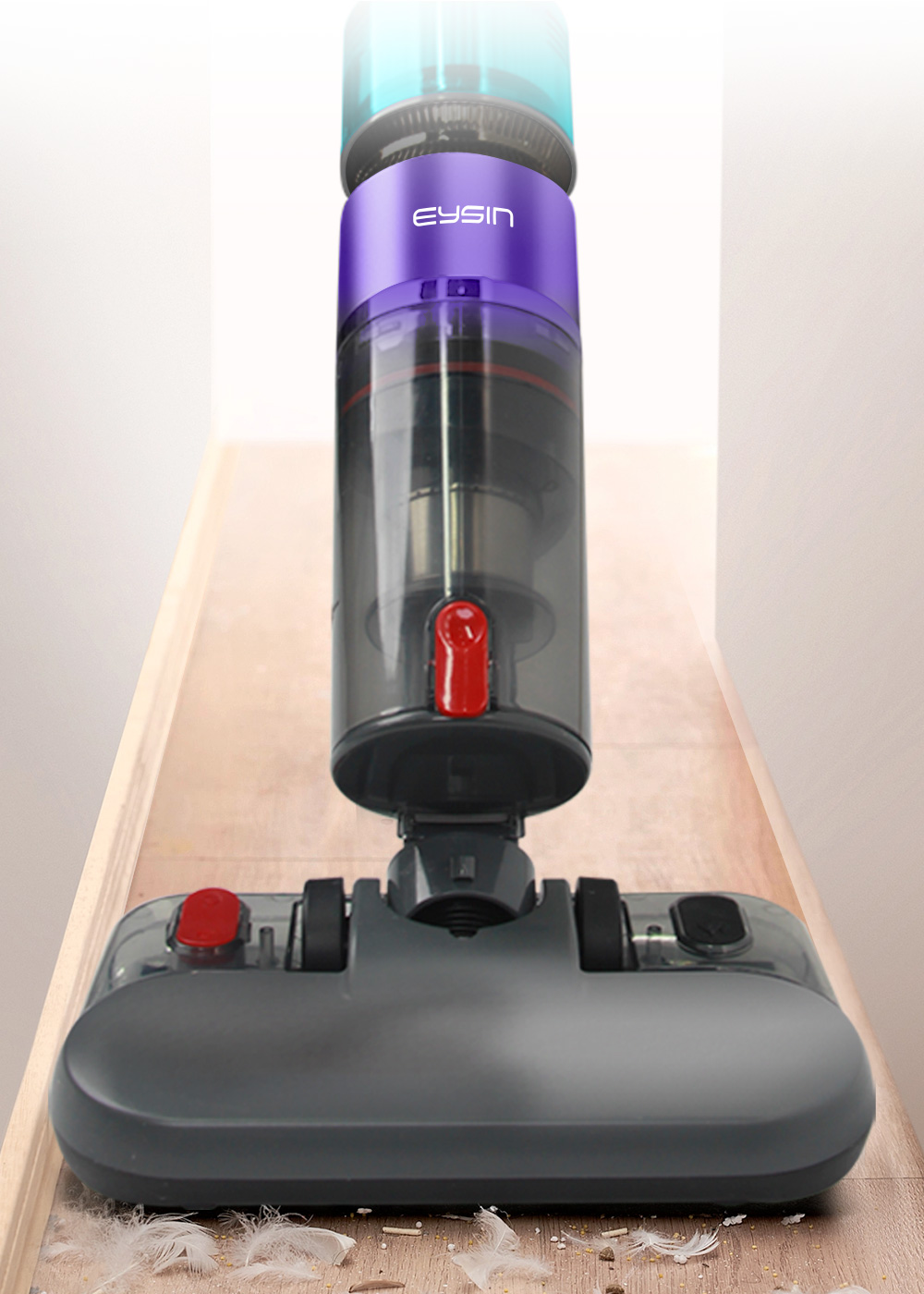 EYSIN VC30 Plus 3in1 Handheld Lightweight Vacuum Cleaner with Large Mop Pad and Strong Suction ...