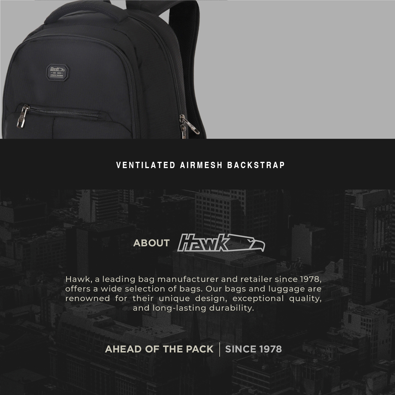 Hawk 5818 Corporate Backpack | Shopee Philippines