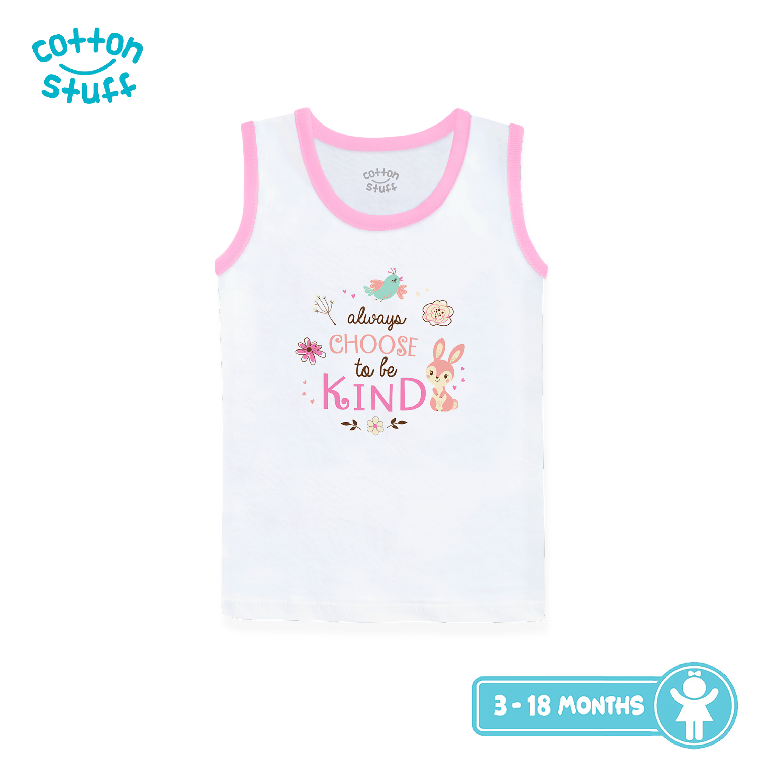 Cotton Stuff - 3-piece Sando (Watch Me Grow - Girl) | Shopee Philippines