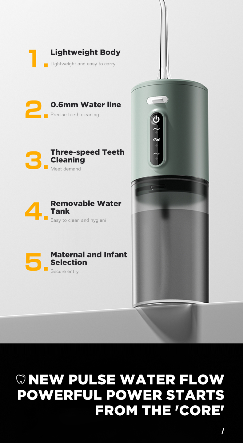 Oral Care Water Flosser 3 Modes Water Flosser water jet 280ML Oral ...