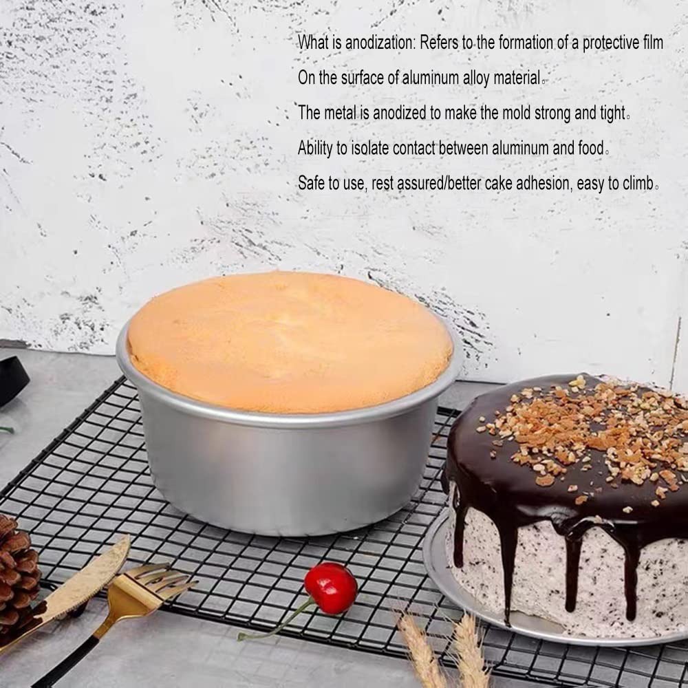 2/4/6/8/10 inch Anode Baking Pan Removable Bottom Nonstick Aluminum ...