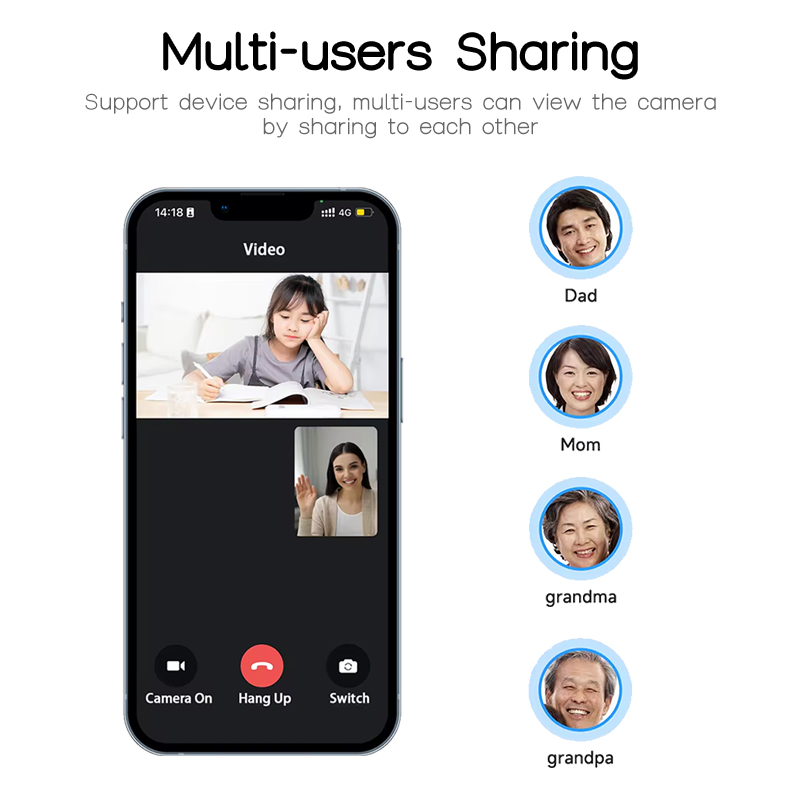 ICSEE V5 Video Calling Smart CCTV Camera 3MP PTZ Wifi with 2.8'' IPS ...