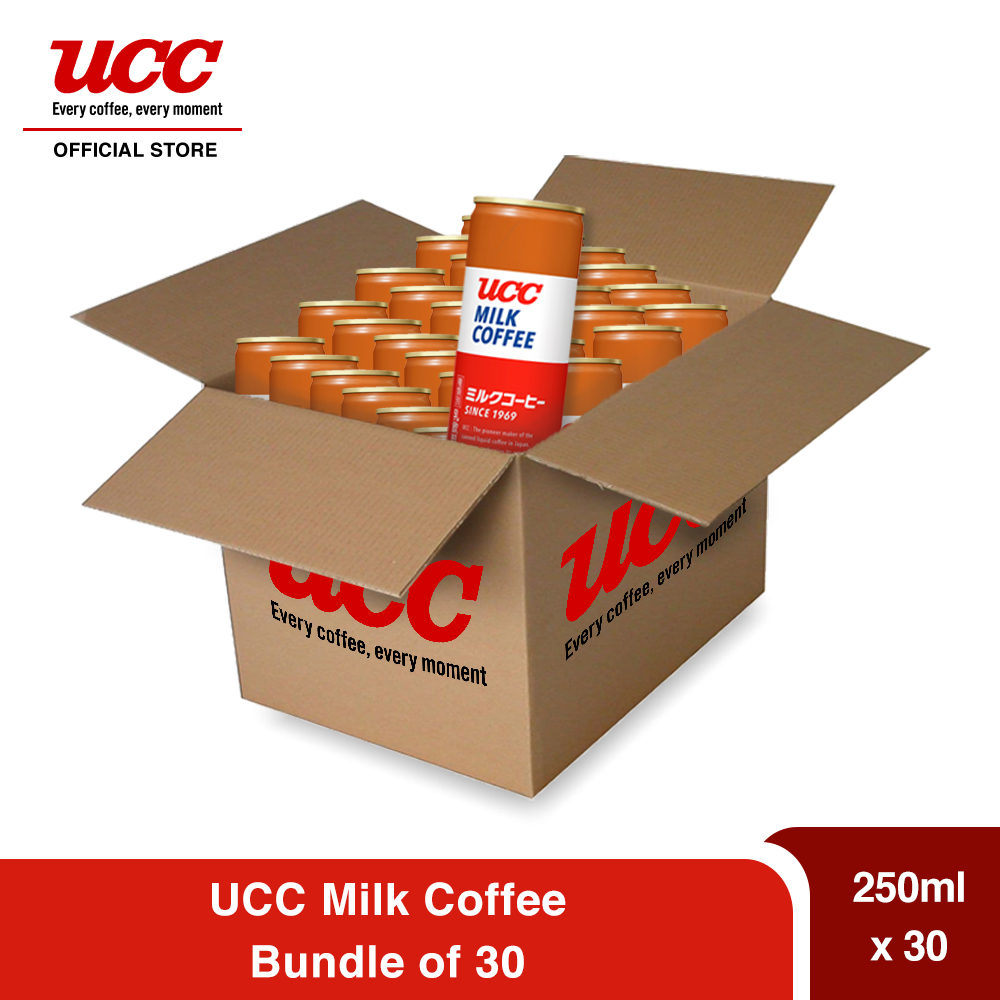 UCC Milk Coffee 250ml Bundle of 30 | Shopee Philippines