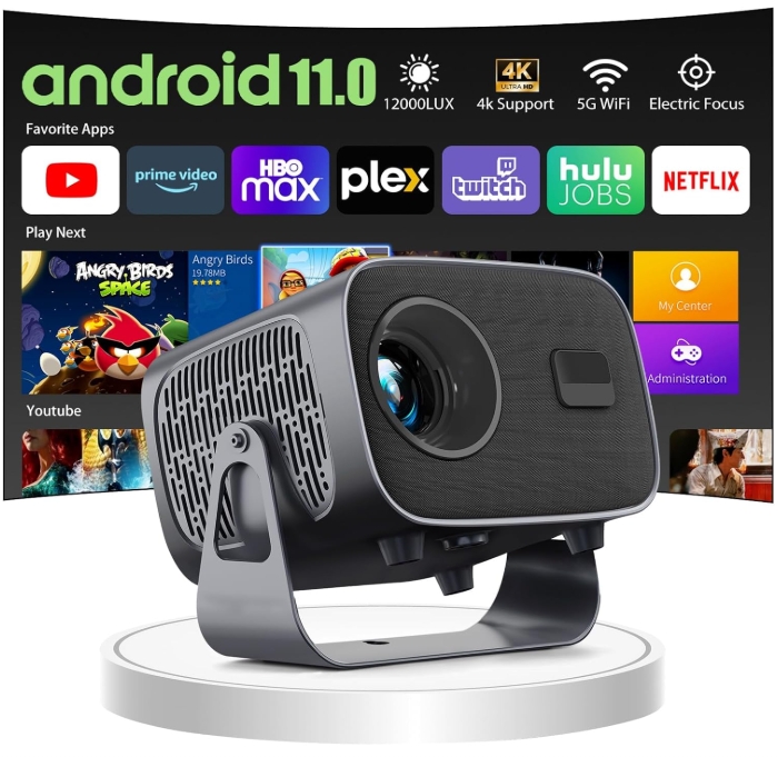 V8 Smart Projector 4K HD Mini Projector Portable A10 Projector and ...